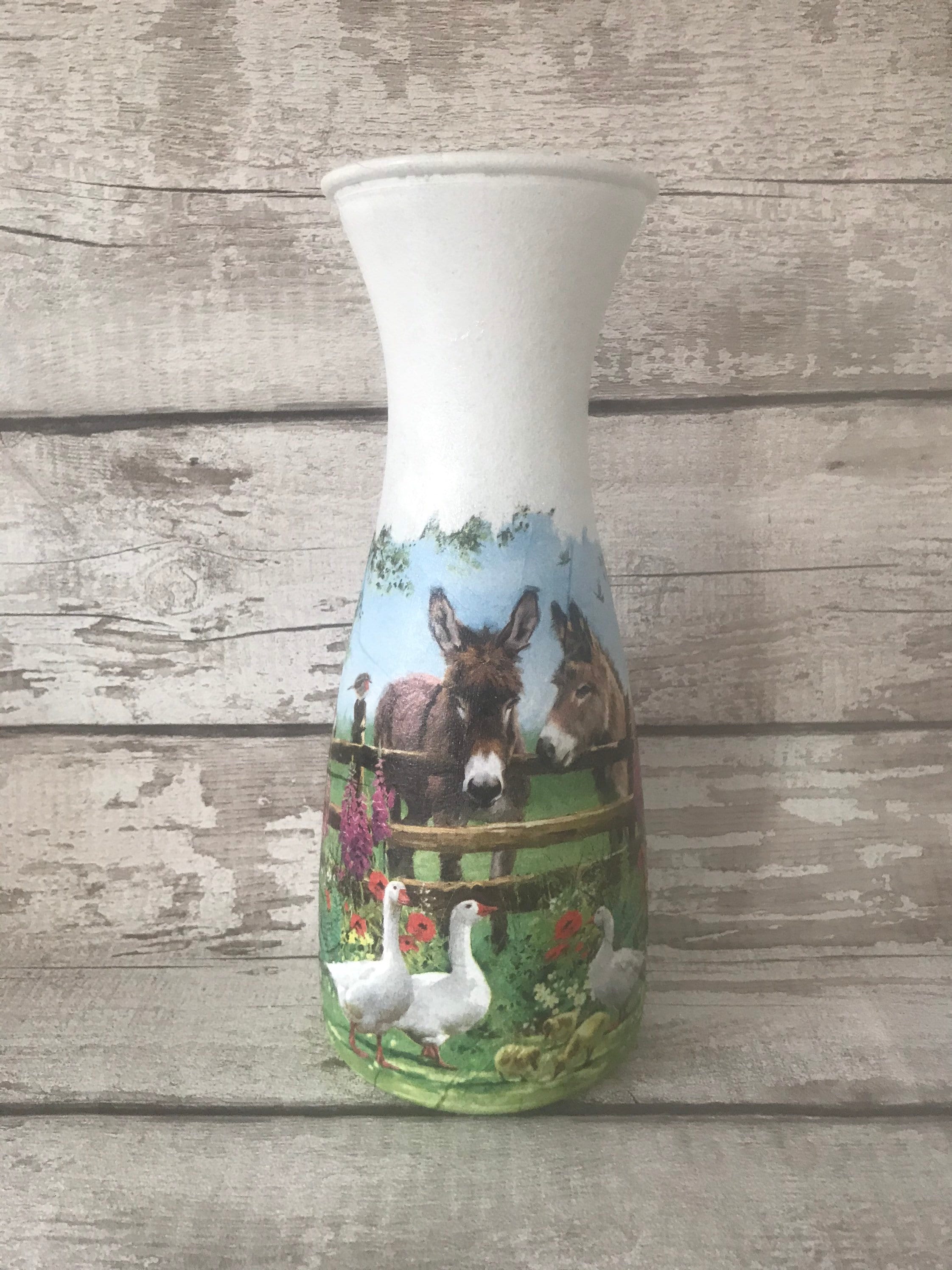 Donkey Vase – Mrs Wreath Designs Uk