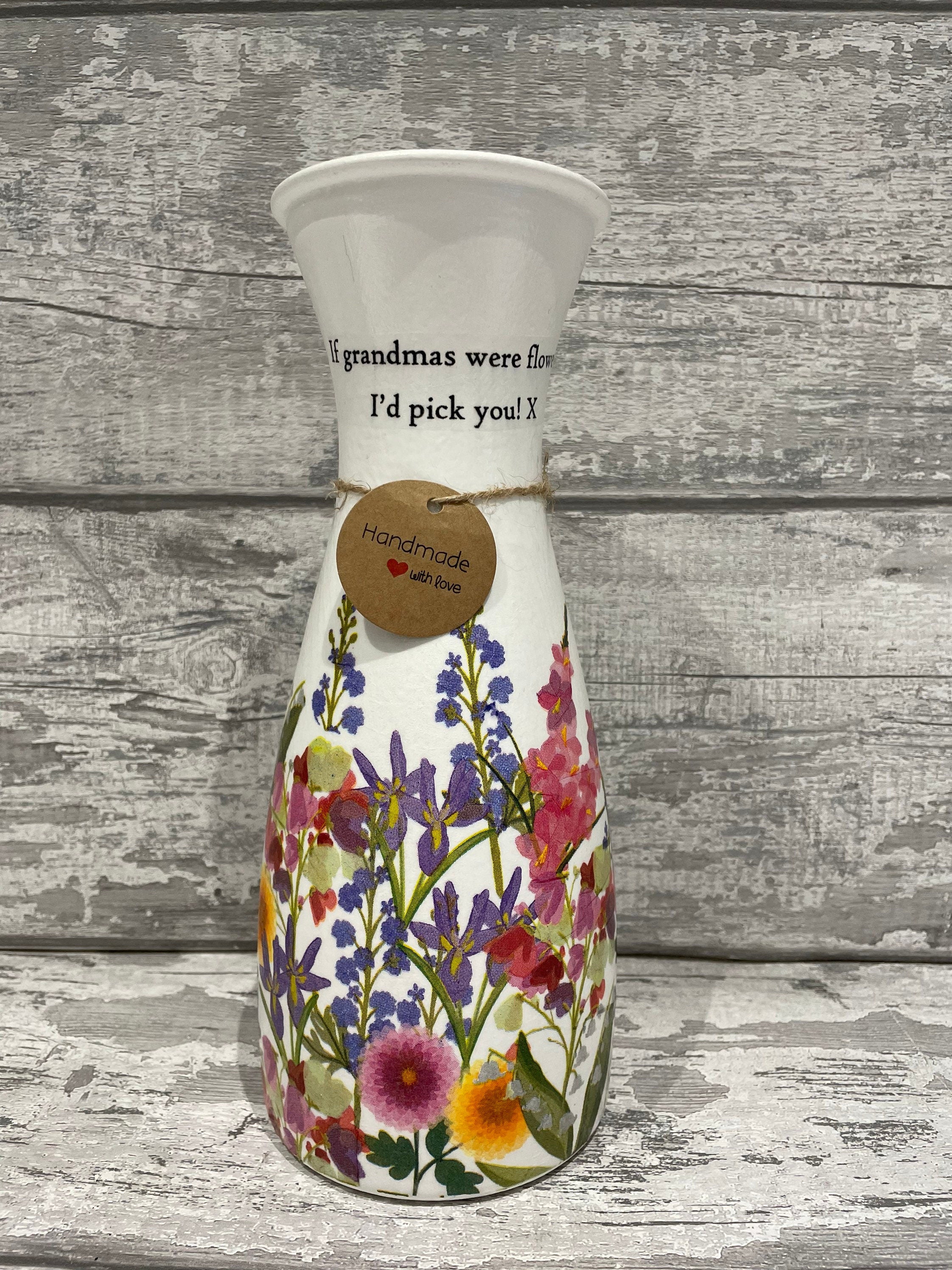 Grandma vase - Flowers – Mrs Wreath Designs Uk