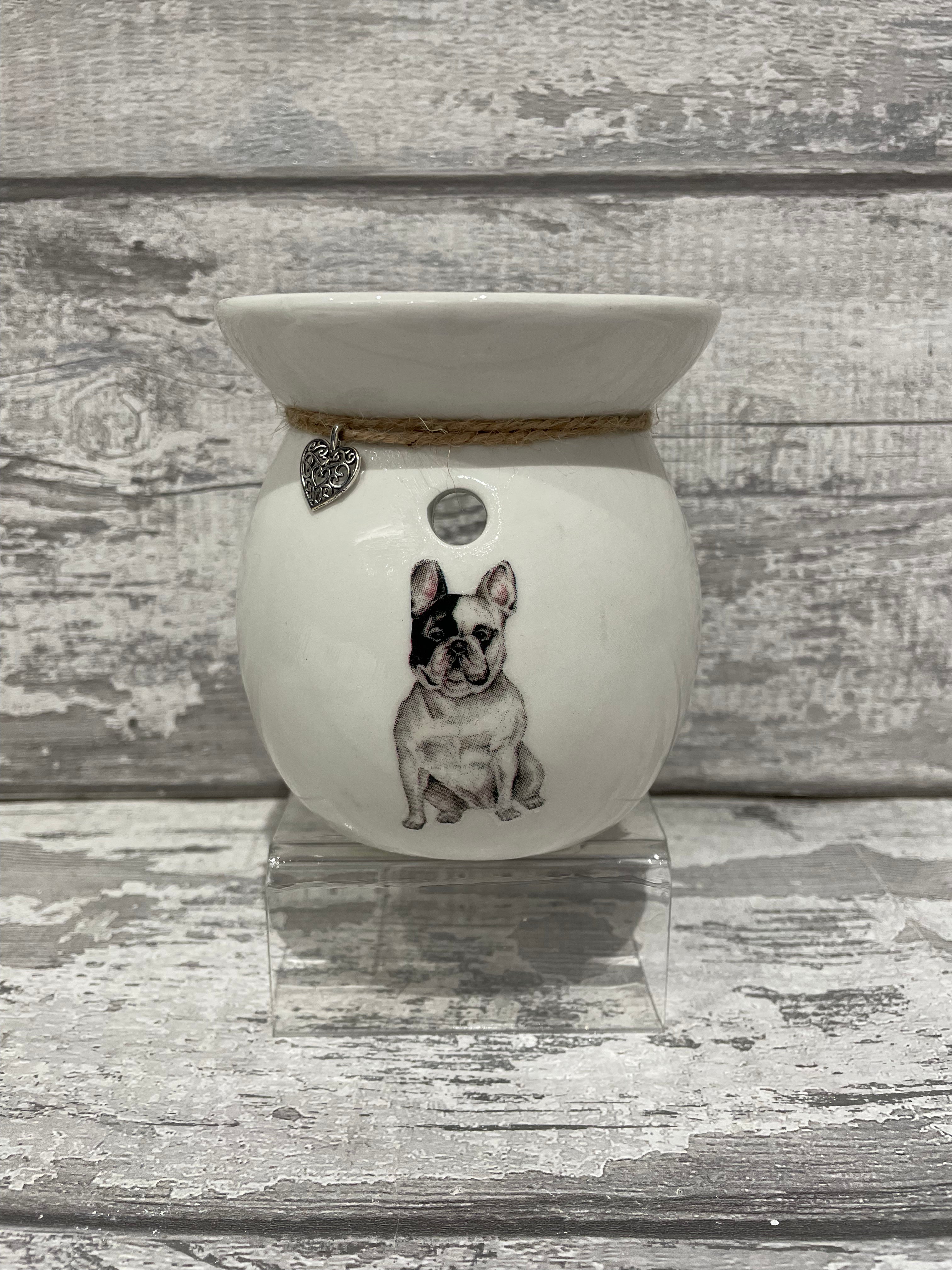Frenchie wax burner – Mrs Wreath Designs Uk